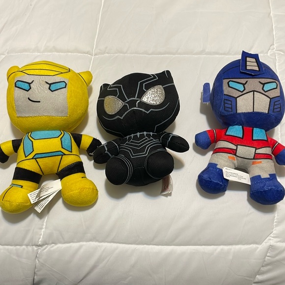 Marvel | Toys | Transformer Stuffed Animals Black Panther Ty Marvel ...